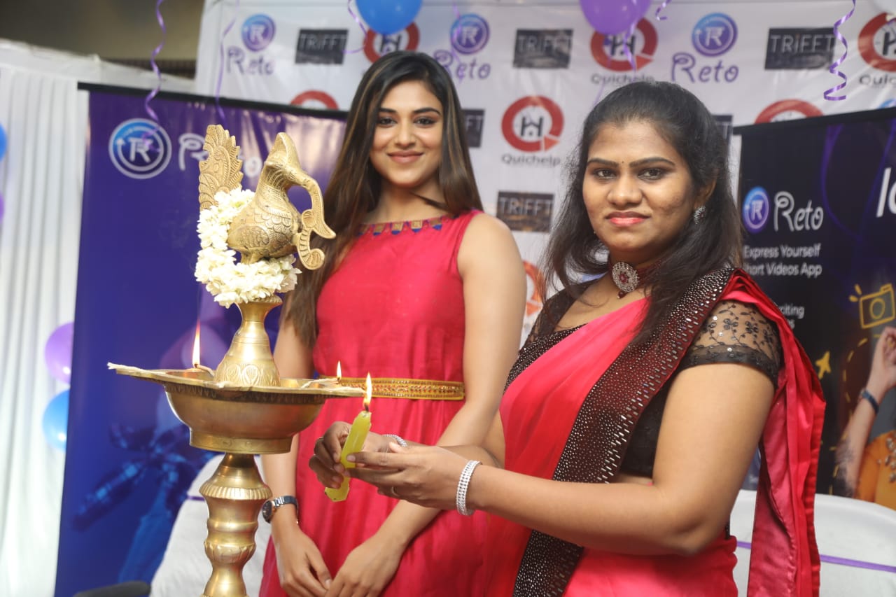 Actress Indhuja in Reto App launch Event Stills – Chennaionline